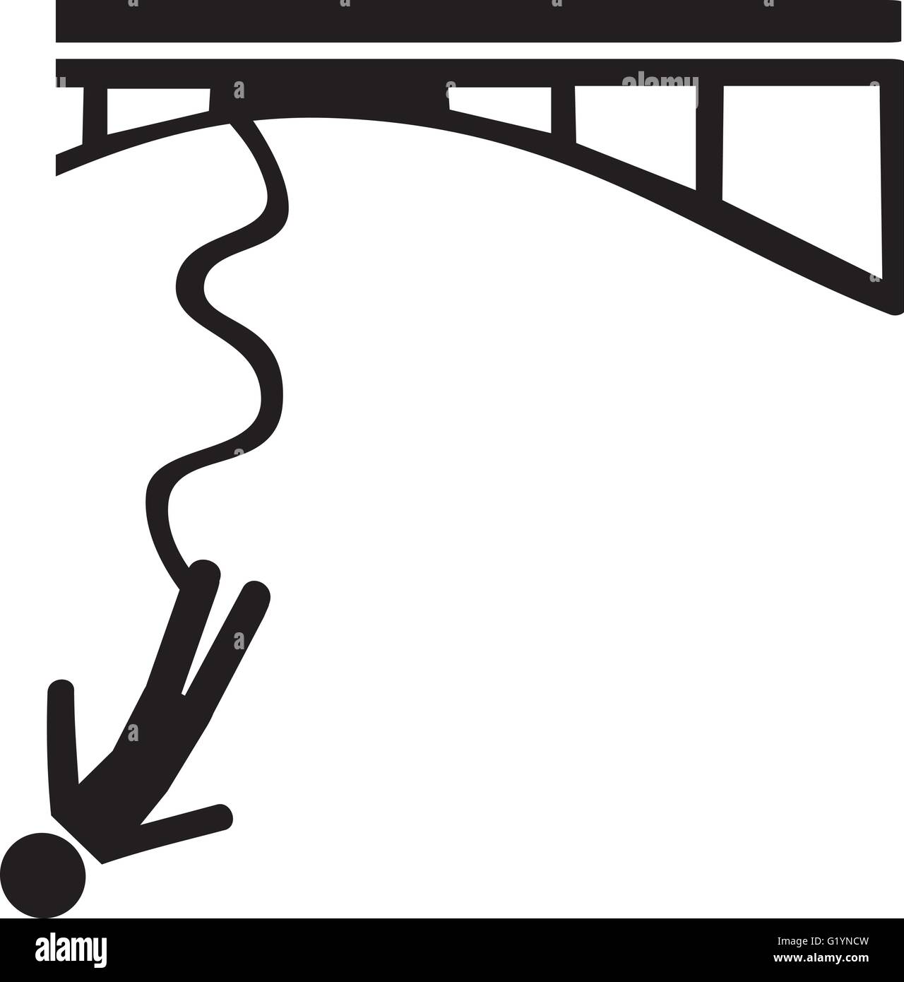 Bungee jumping icon Stock Vector Image & Art - Alamy