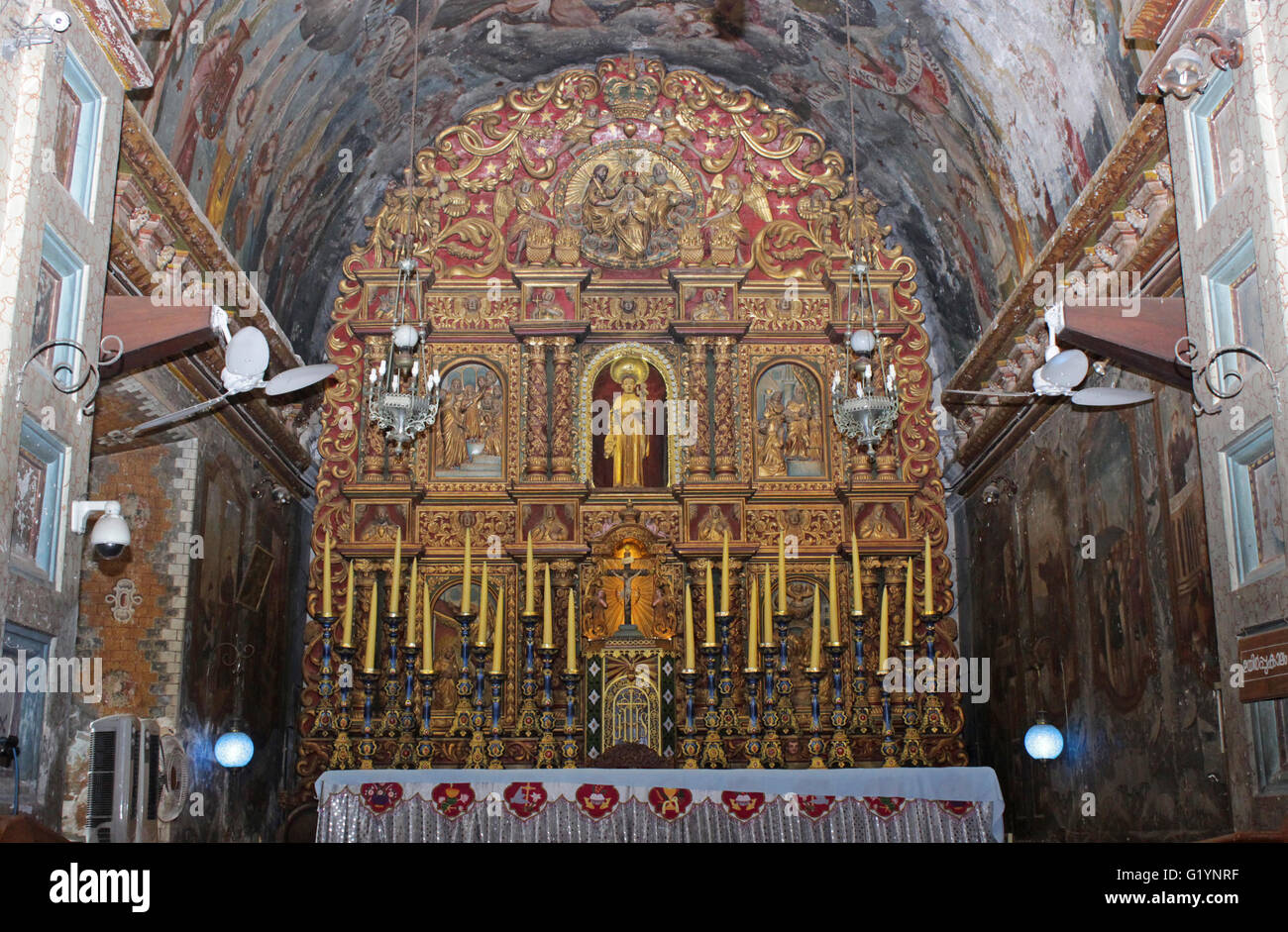 St. Antony's Church altar at Ollur in Kerala Stock Photo - Alamy