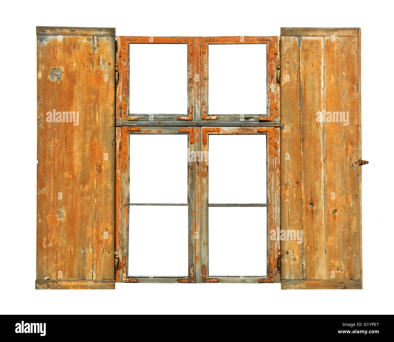 Old window with shutter Stock Photo - Alamy