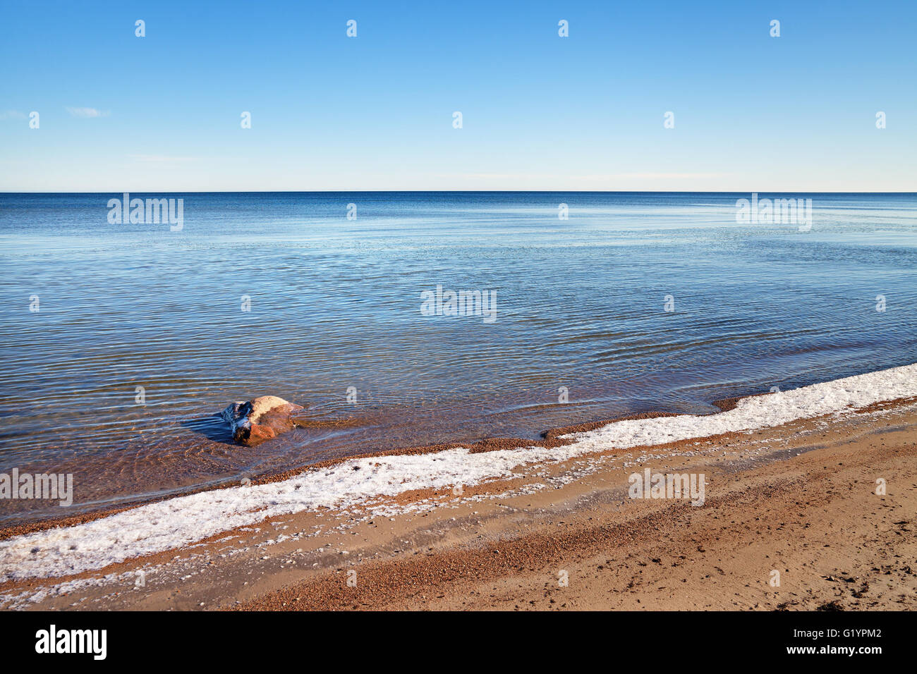 Sunny day at the Baltic sea in a spring Stock Photo - Alamy