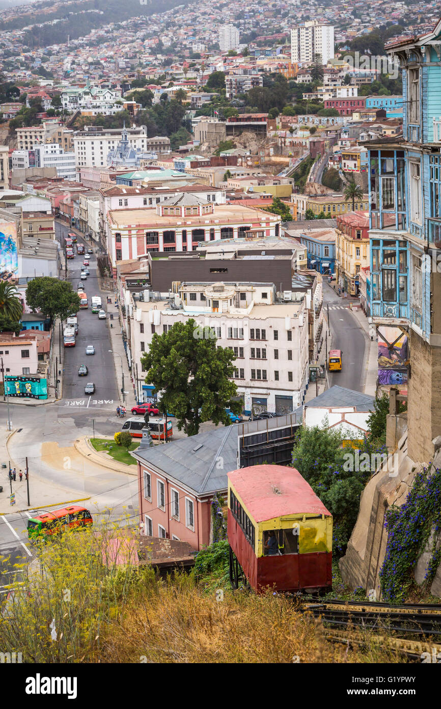 Funicular valparaiso chile hi-res stock photography and images - Alamy