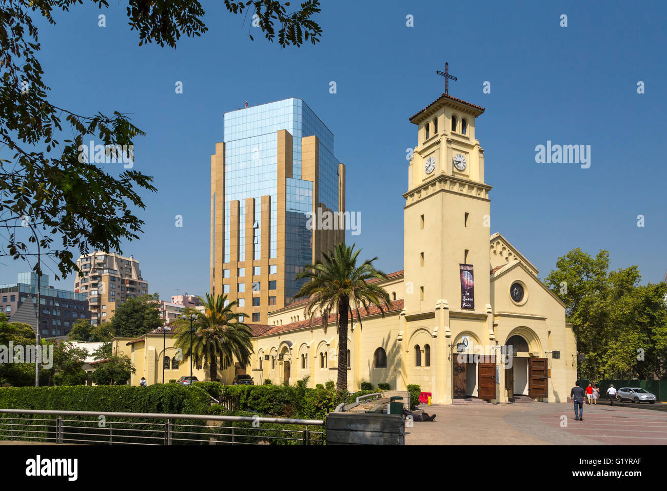 The Castrense Cathedral Church in Santiago, Chile, South America Stock ...