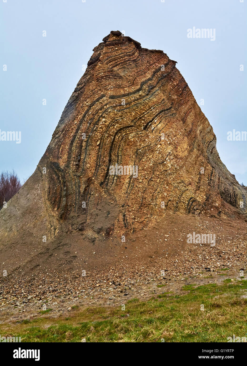 Fur formation, marine sediment made of diatoms and clay minerals ...