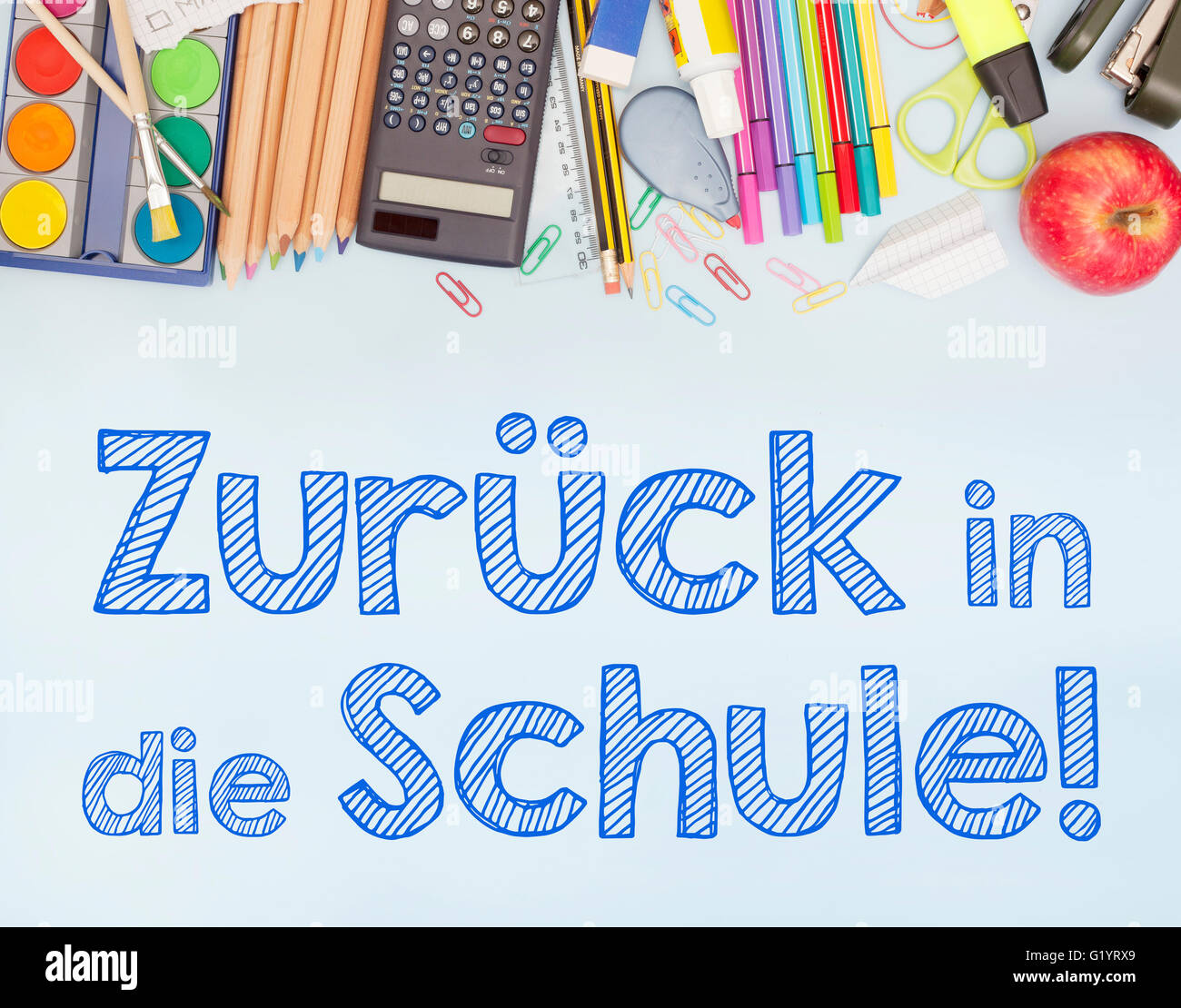 Back to school in german Stock Photo - Alamy