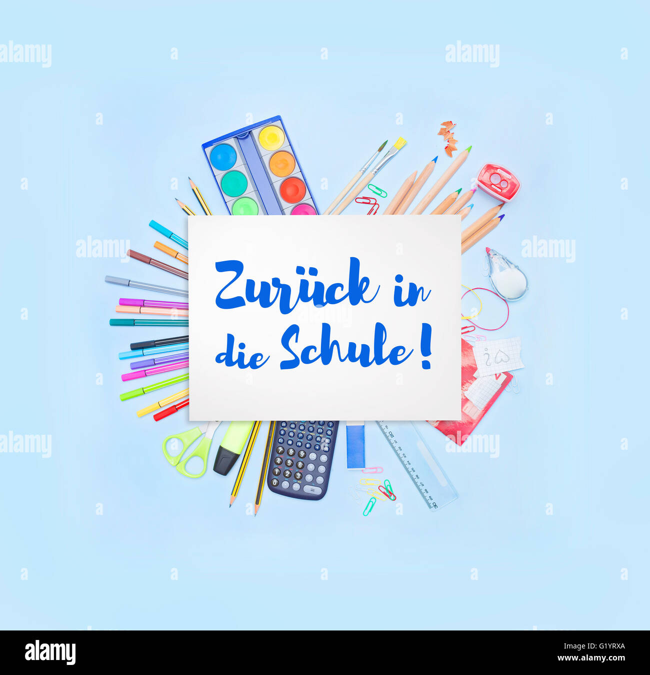 Back to school in german Stock Photo - Alamy