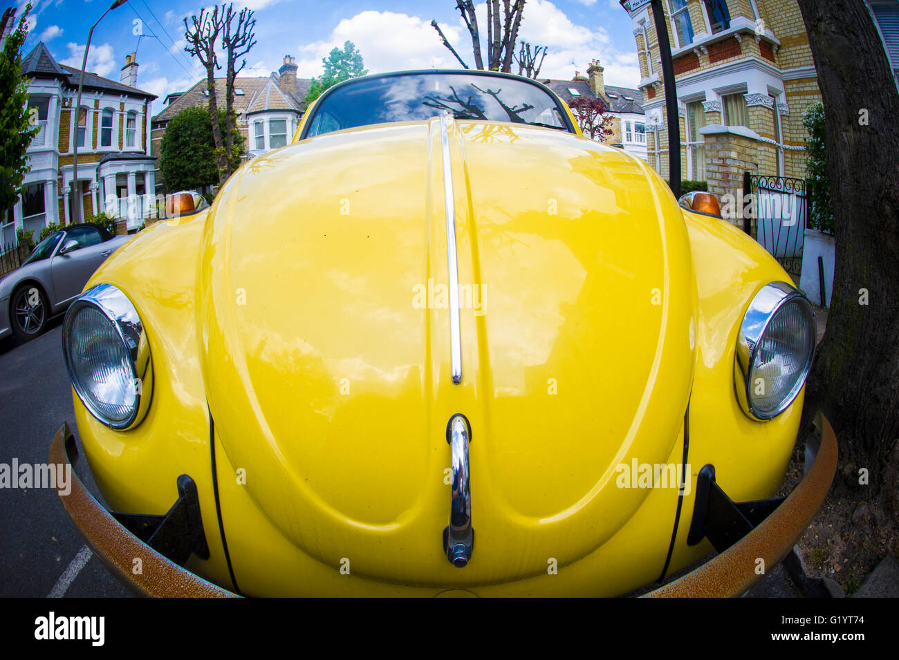 Vintage VW Beetle Stock Photo - Alamy