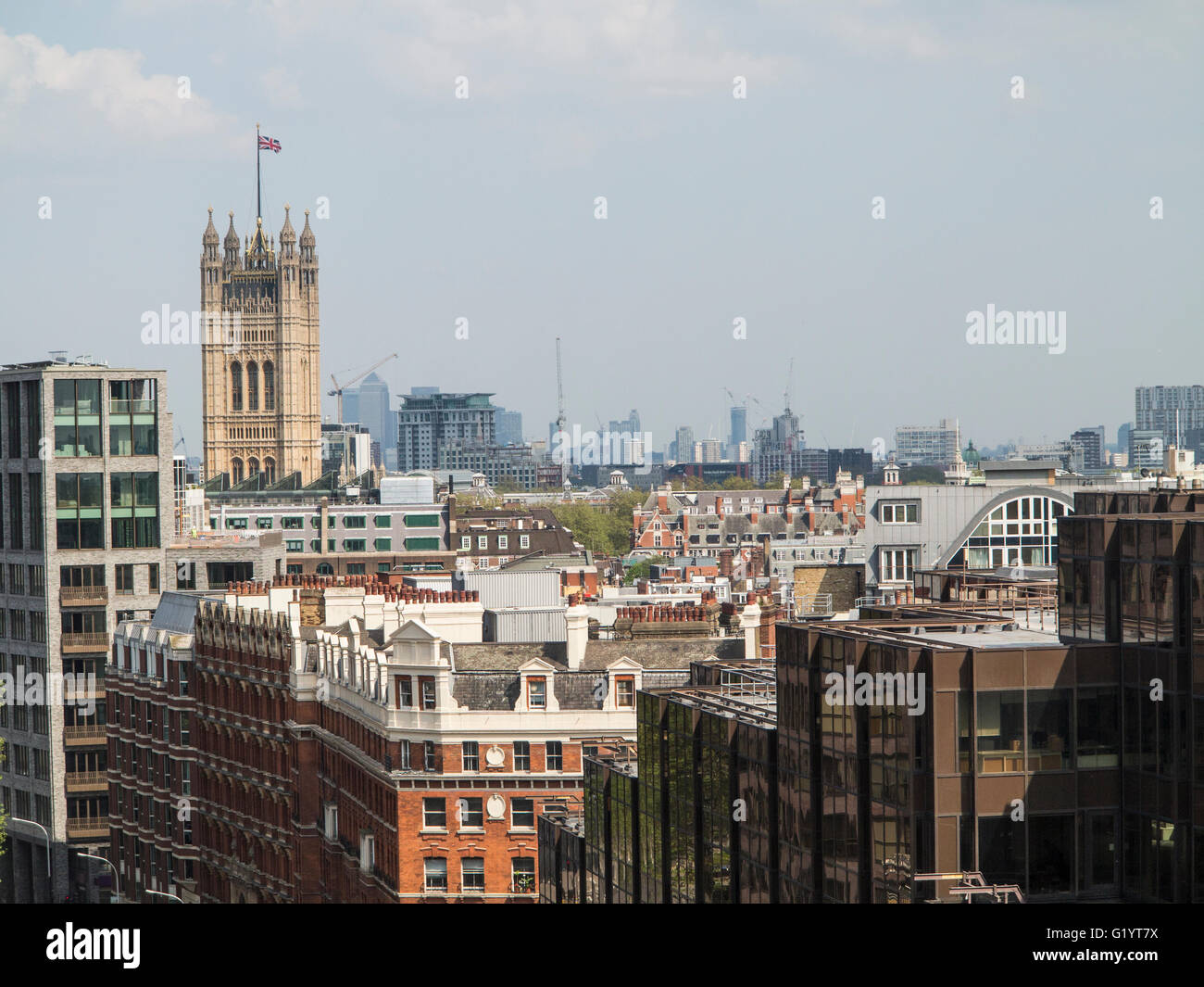 Victoria Tower and surrounding buildings Stock Photo - Alamy