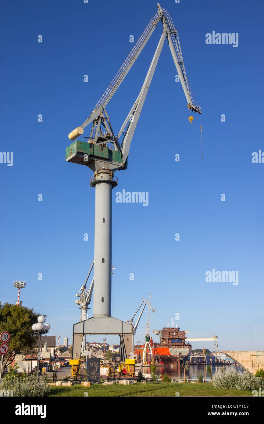 Shipyard in Pula, Croatia Stock Photo - Alamy