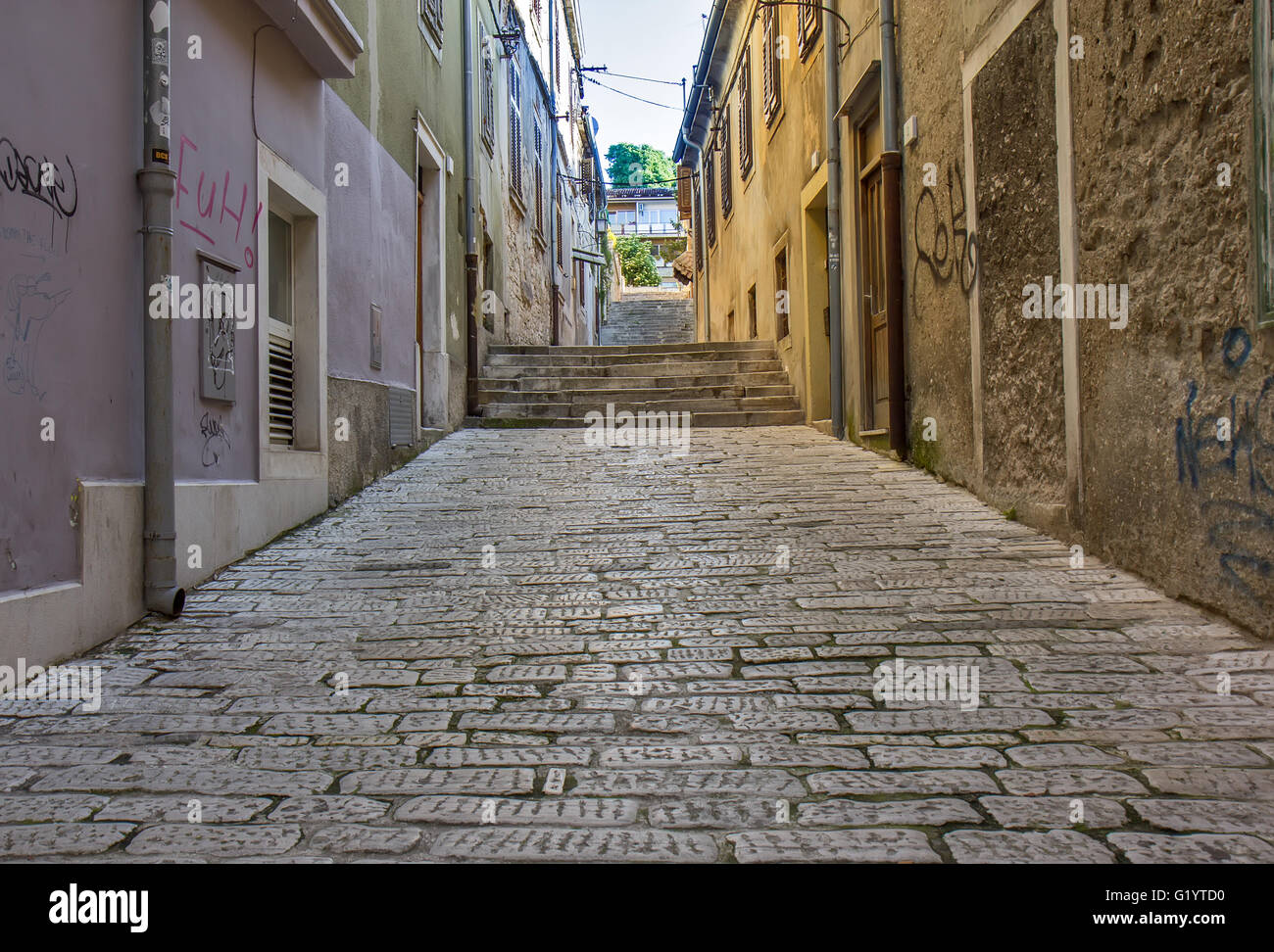 Street in Pula, Croatia Stock Photo - Alamy