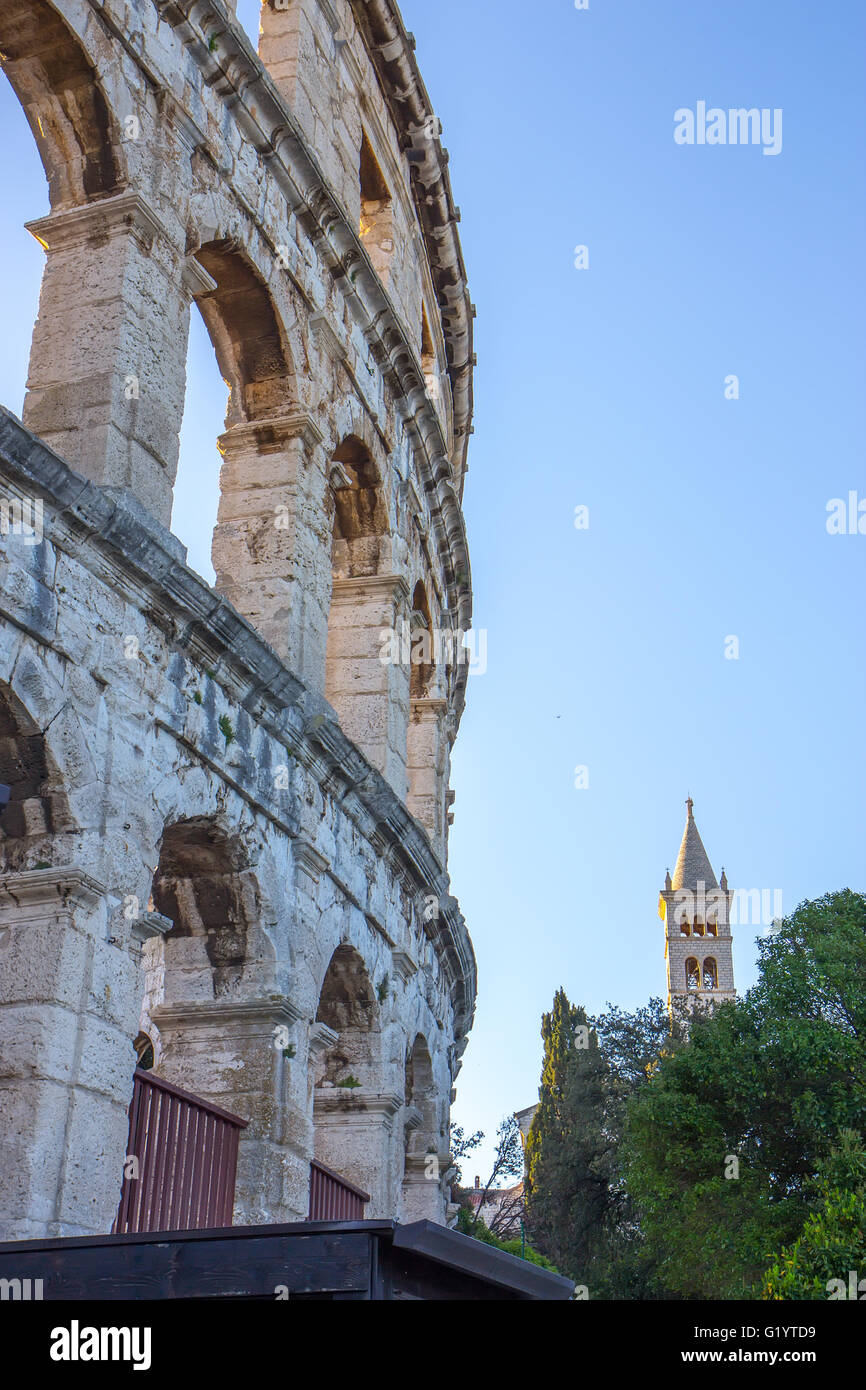 Pula, Croatia - Roman amphitheatre Stock Photo - Alamy