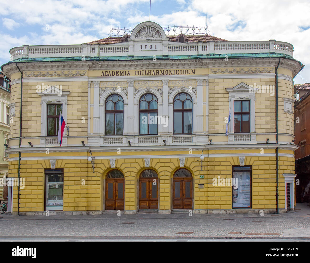 Slovene Philharmonic Orchestra building in Ljubljana, Slovenia Stock ...