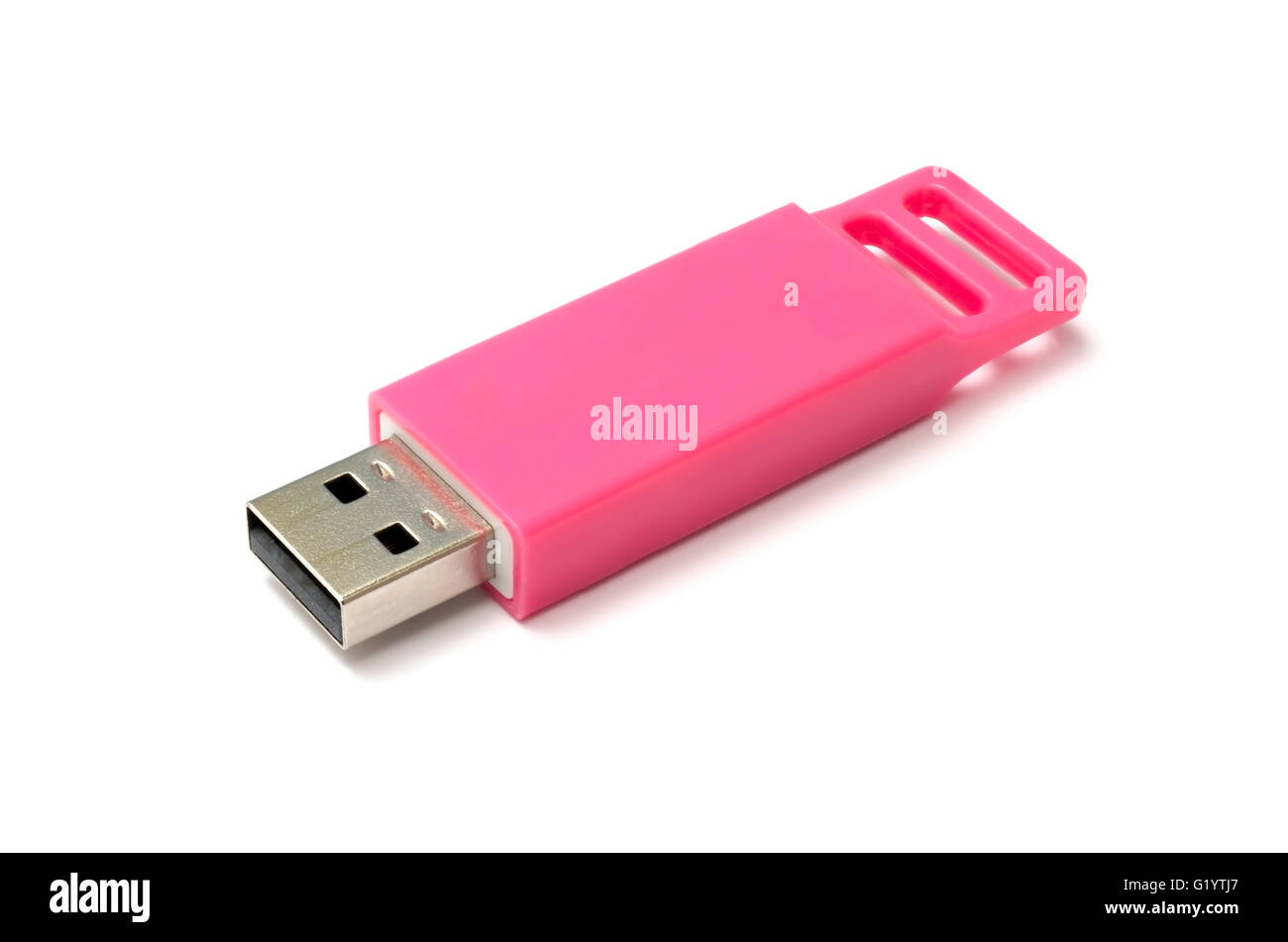 Usb flash drive on white background Stock Photo - Alamy