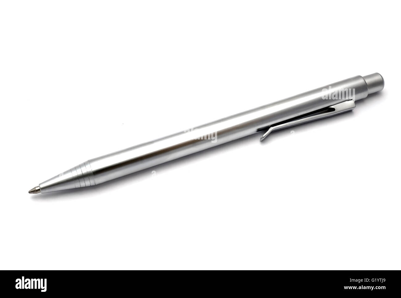 Ballpoint pen on white background Stock Photo - Alamy