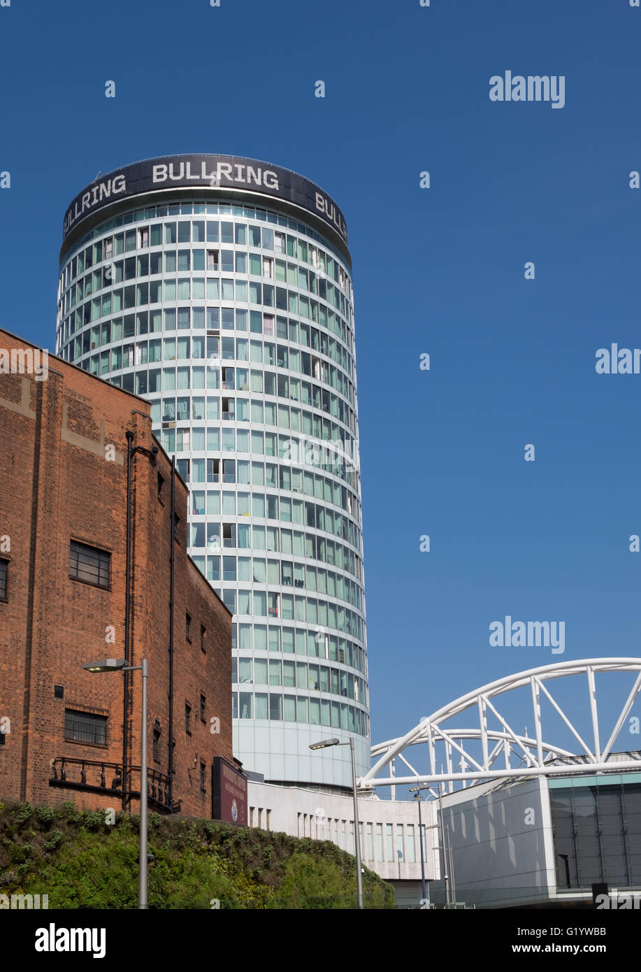 The Rotunda in the Bullring Shopping Centre in the middle of Birmingham ...