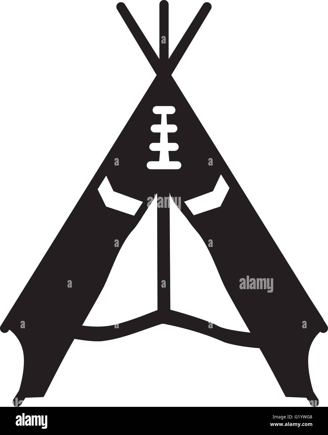 Tepee symbol hi-res stock photography and images - Alamy