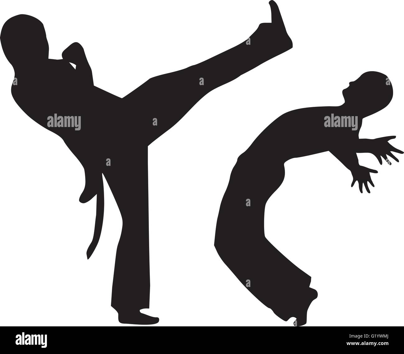 Capoeira vector vectors Stock Vector Images - Alamy