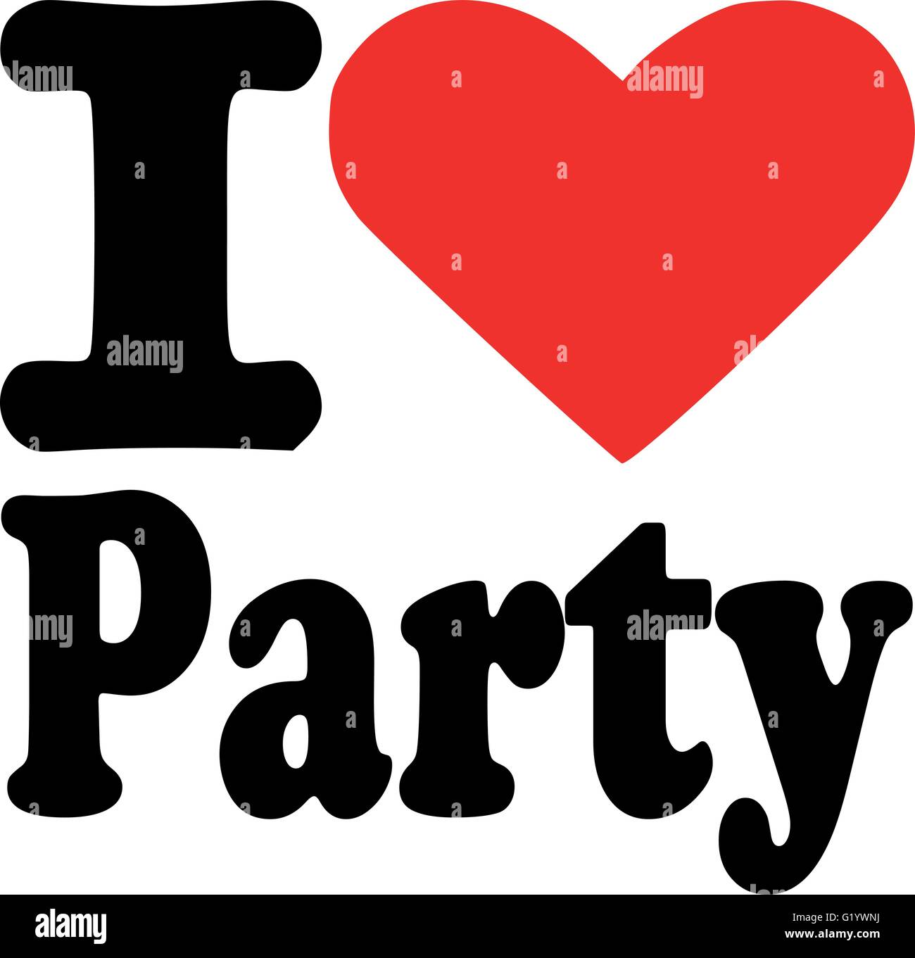 Love party Stock Vector Images - Alamy
