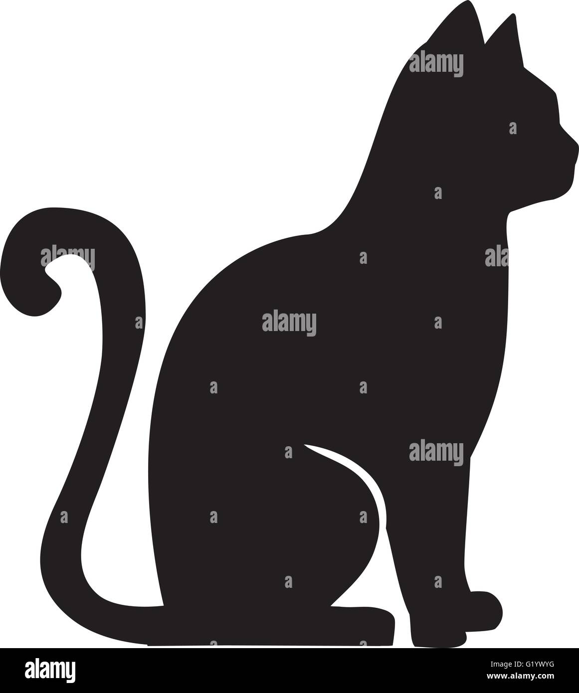 Sitting Cat Pictogram Stock Photos & Sitting Cat Pictogram Stock Images ...