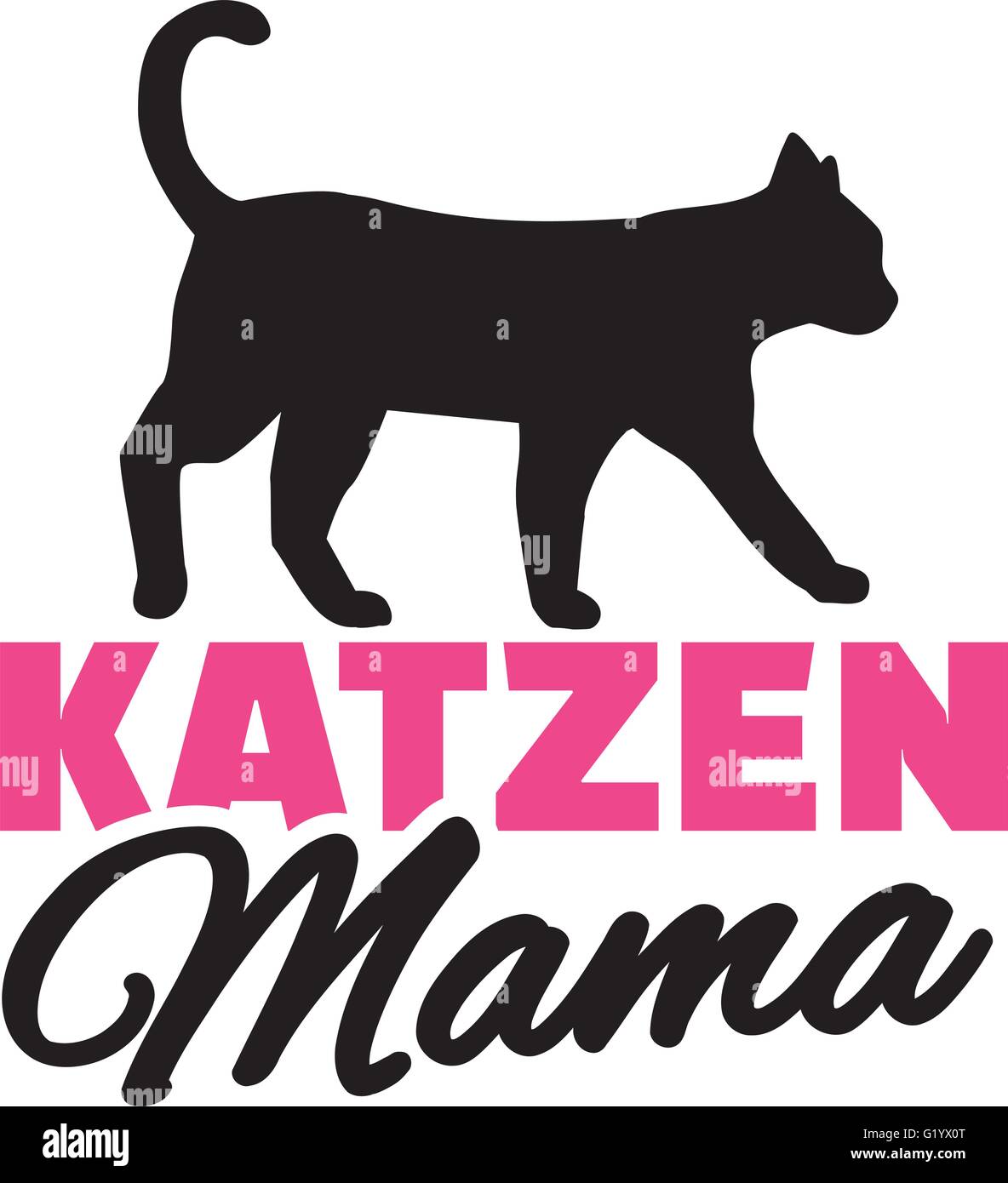 Cat kitten mother Stock Vector Images - Alamy