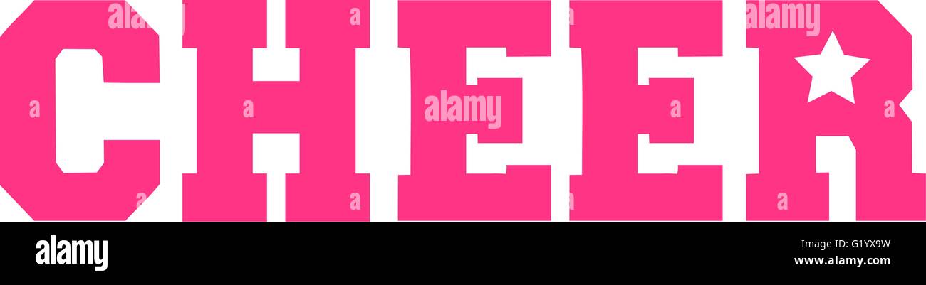 Cheerleading word Cheer Stock Vector Image & Art - Alamy