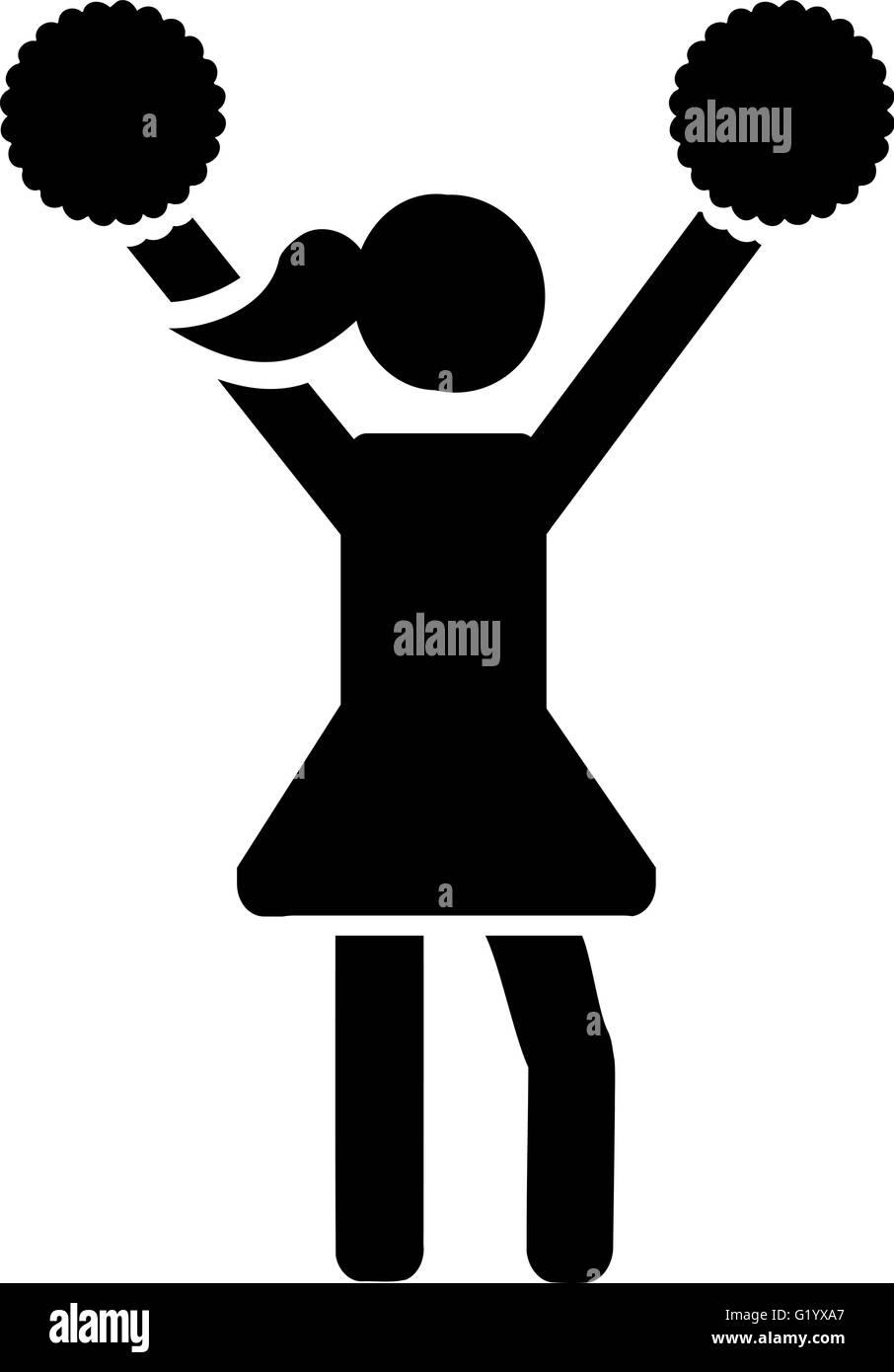 Cheerleading pictogram Stock Vector Images - Alamy