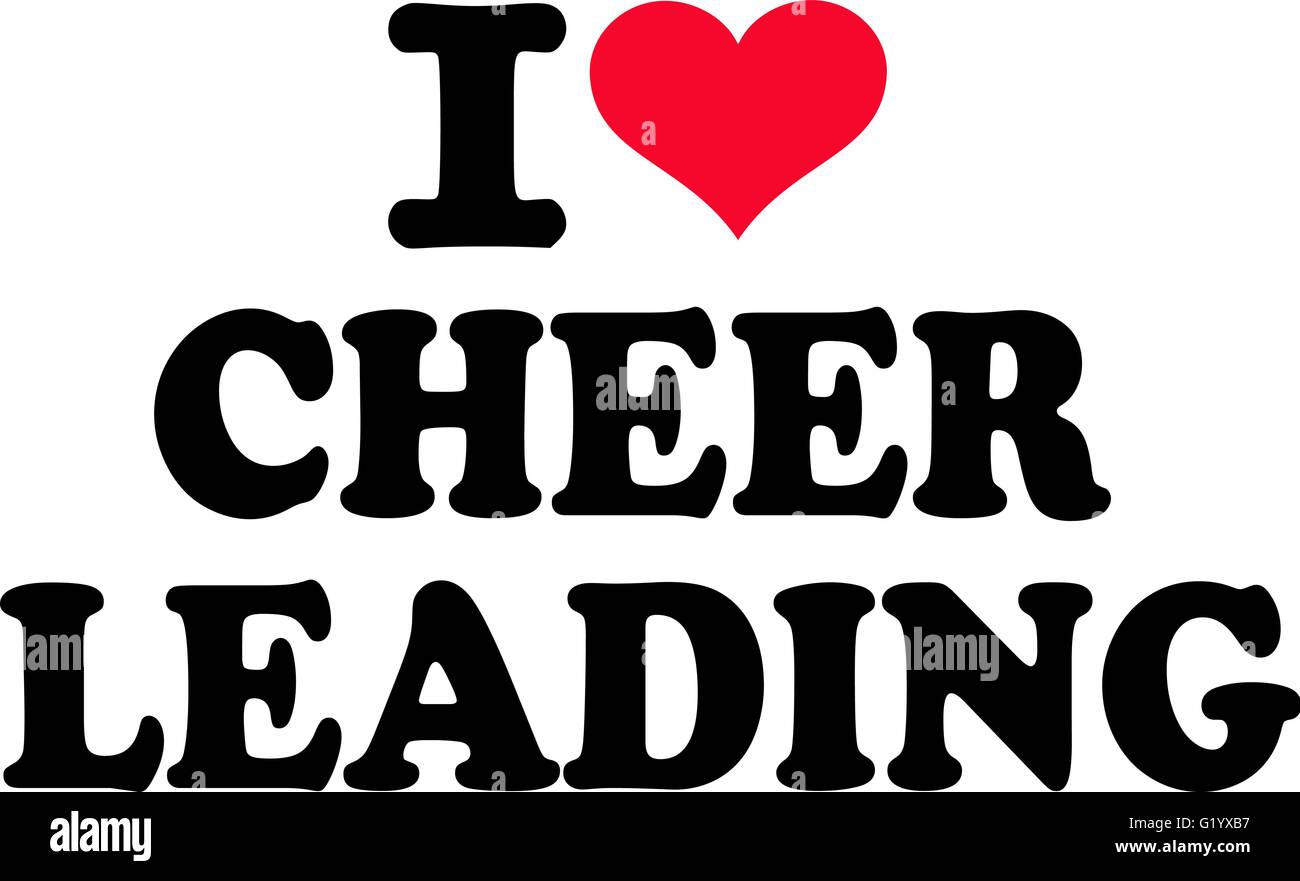 I love cheerleading Stock Vector Image & Art - Alamy