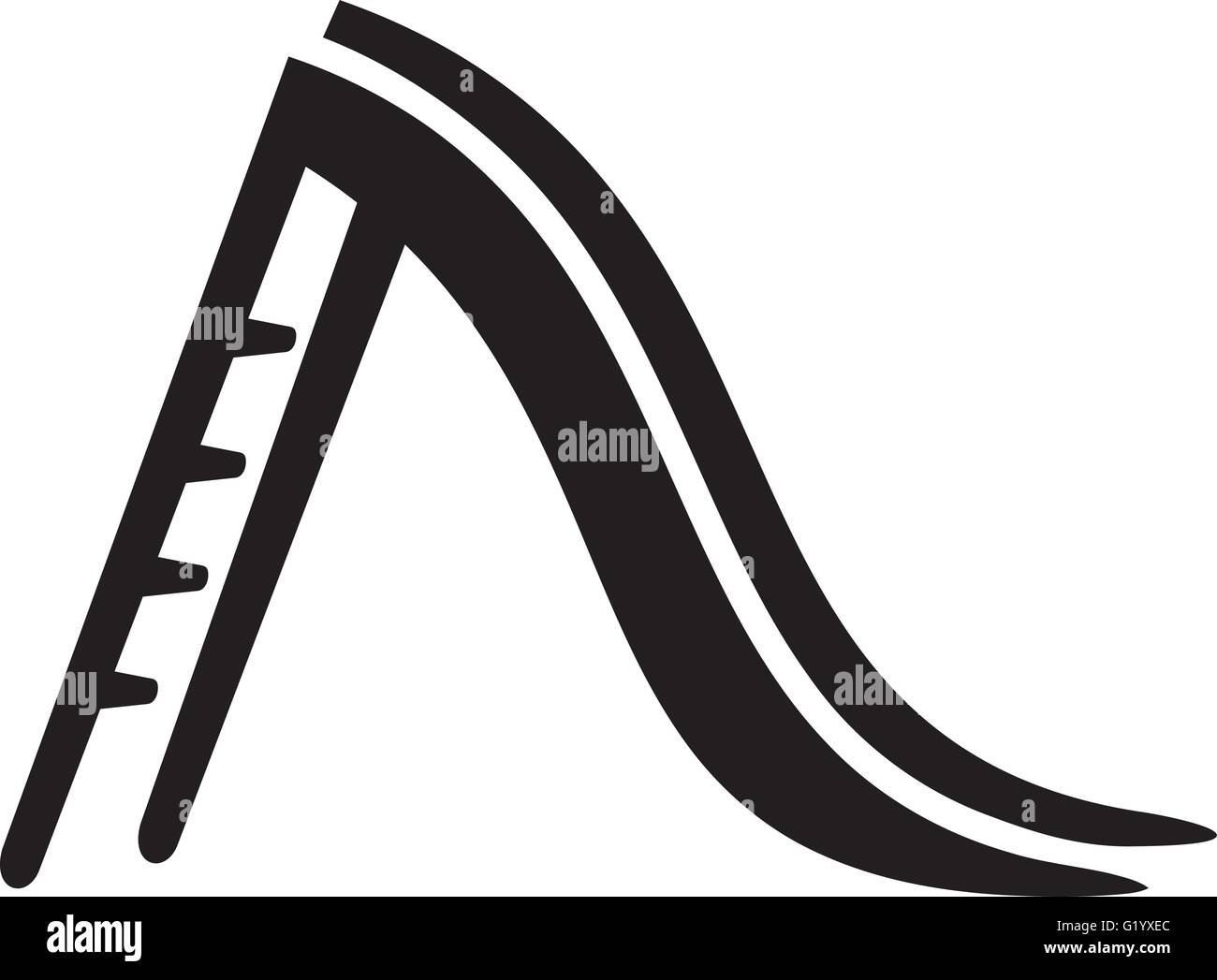 Playground slide ladder slide Stock Vector Images - Alamy