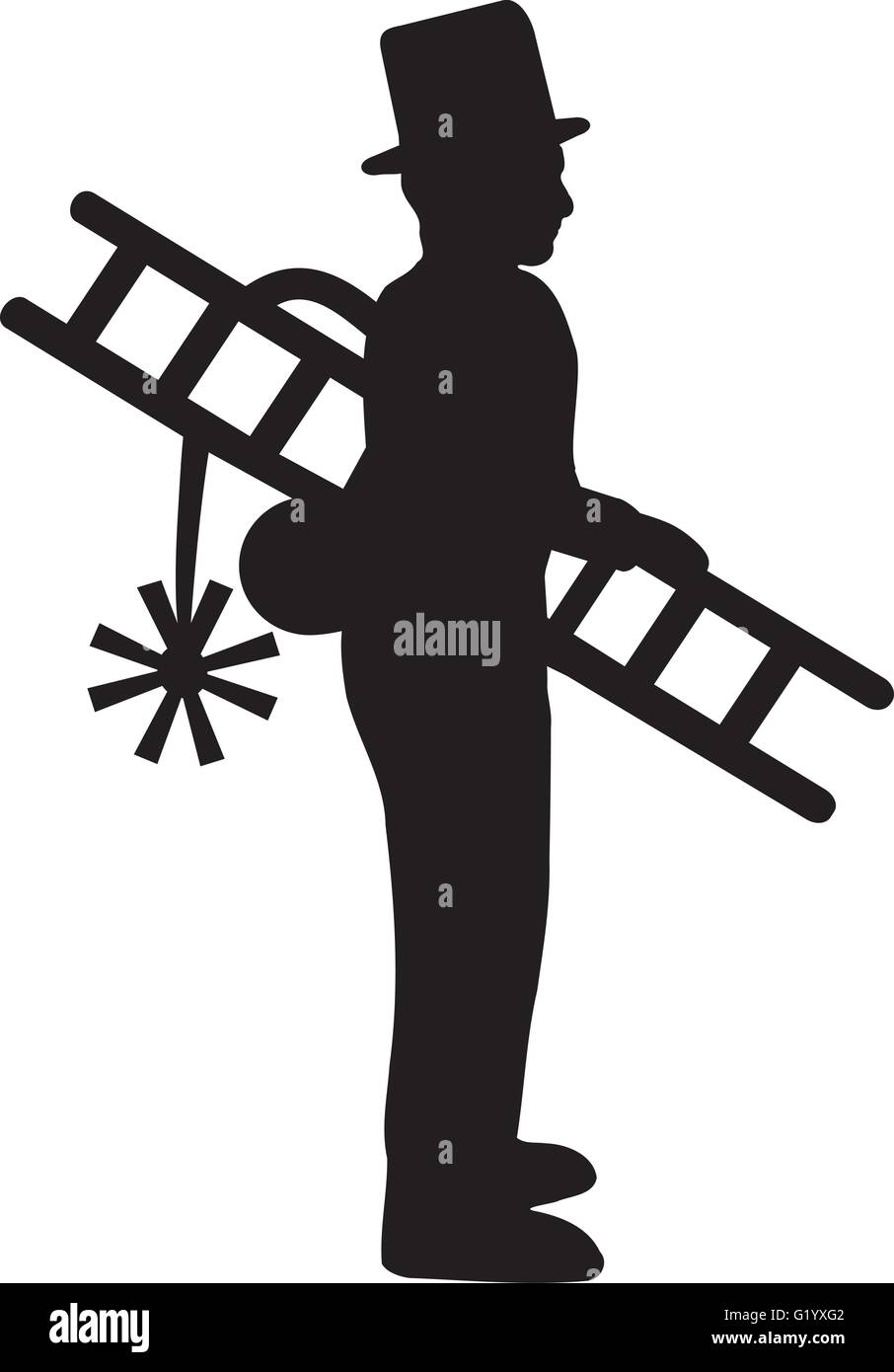 Chimney sweep silhouette hi-res stock photography and images - Alamy