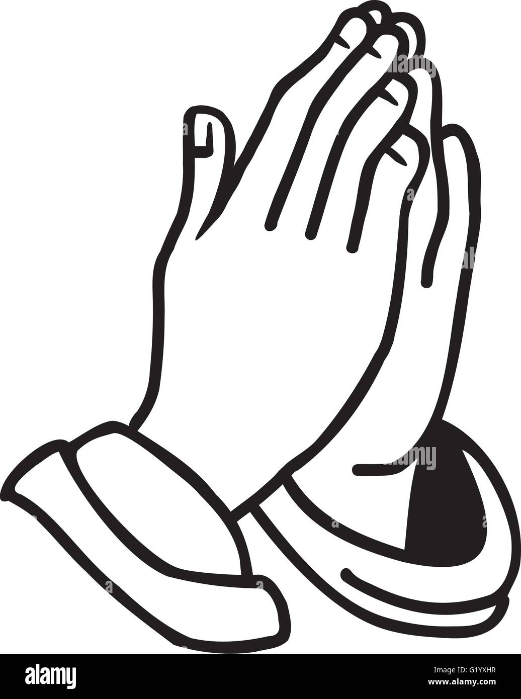 Prayer hands cross Stock Vector Images - Alamy Prayer hands cross Stock Vector Images - Alamy