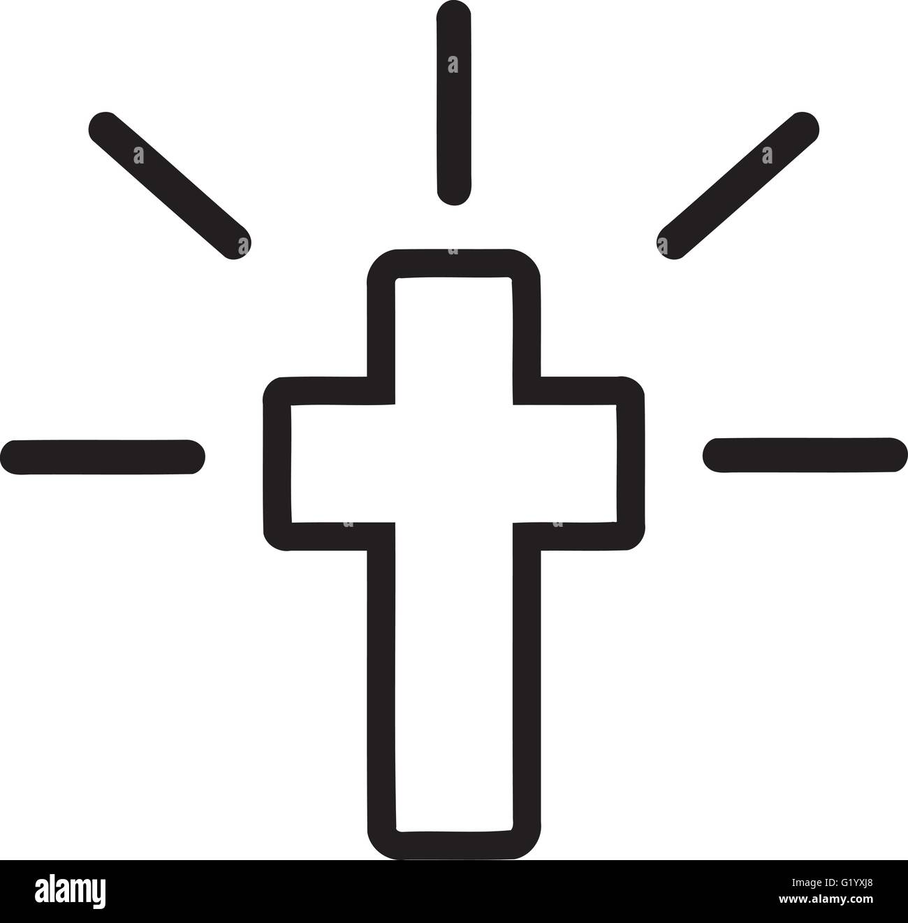 Shining cross jesus Stock Vector Images - Alamy