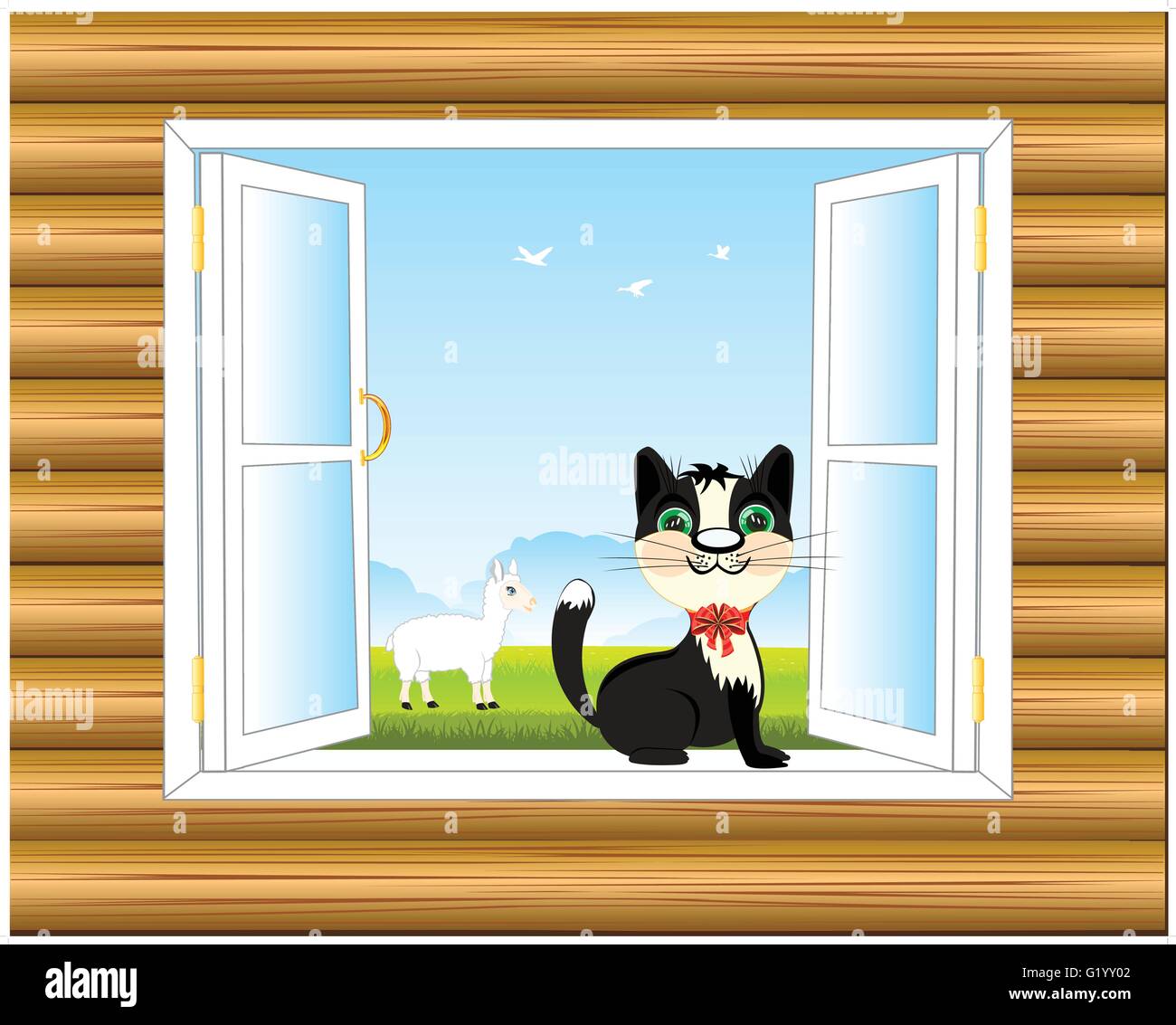 Internal window Stock Vector Images - Alamy