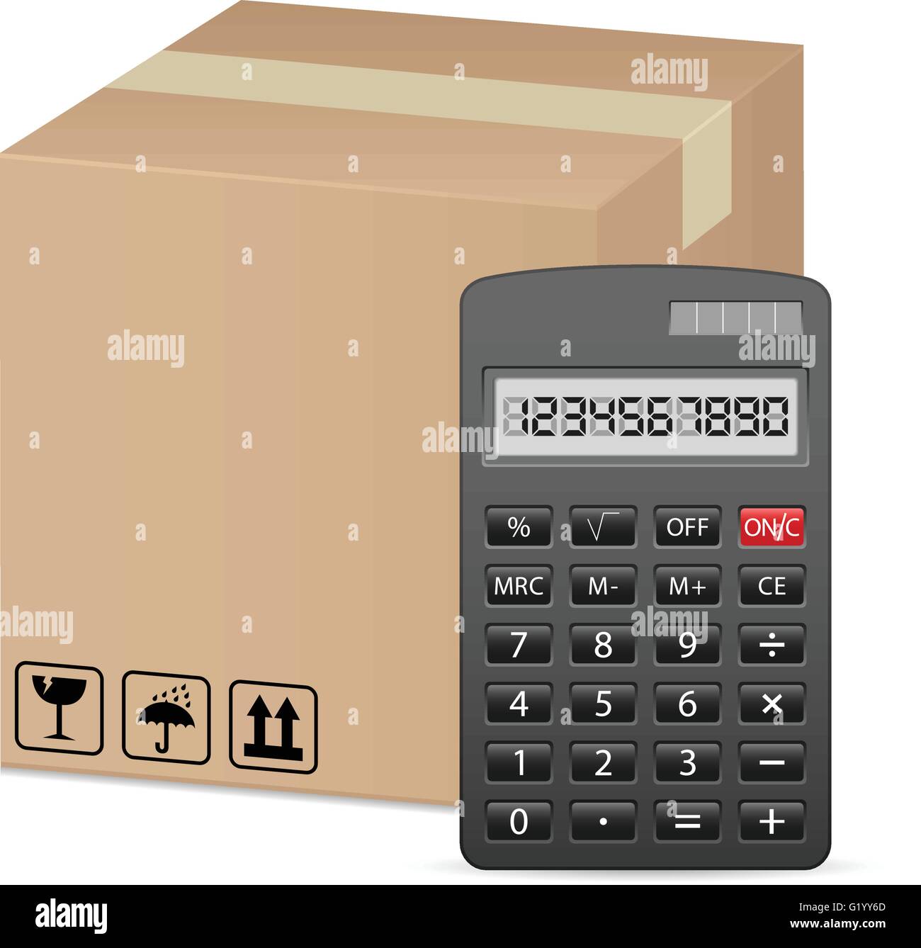 Paper calculator Stock Vector Images - Alamy