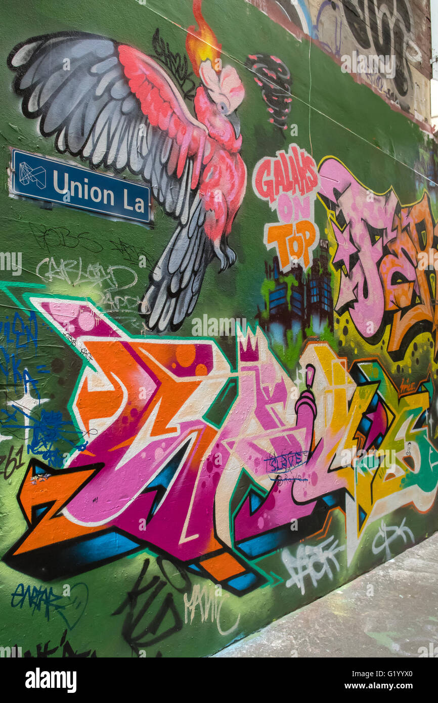 Graffiti wall australia hi-res stock photography and images - Alamy