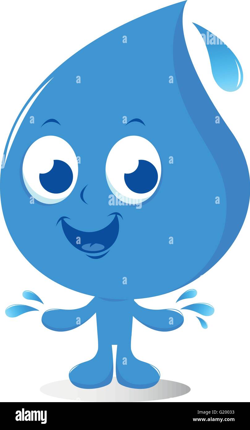 Raindrop cartoon hi-res stock photography and images - Alamy