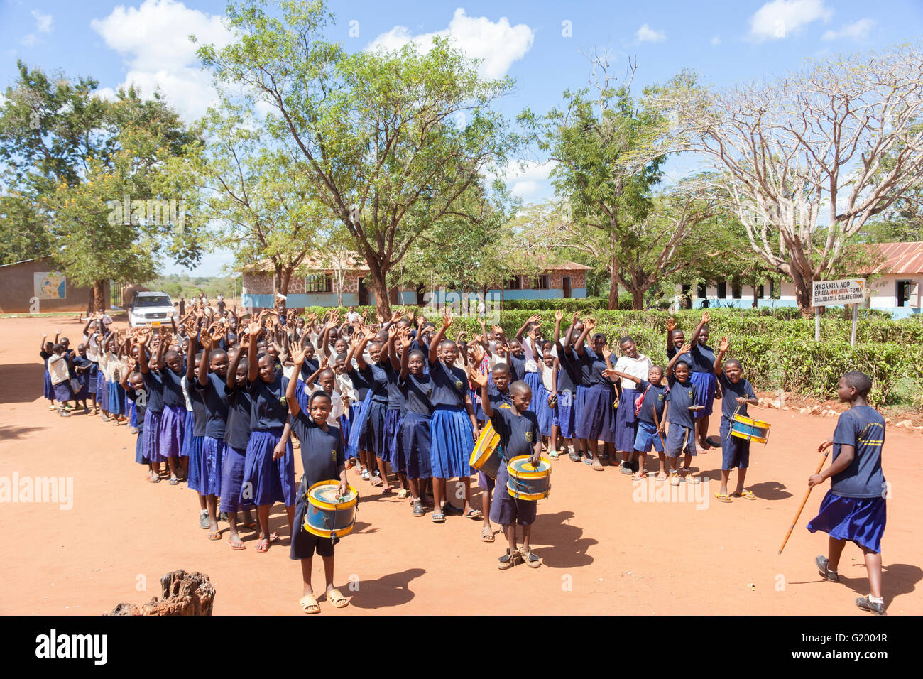 Children at school in rural Africa Stock Photo - Alamy
