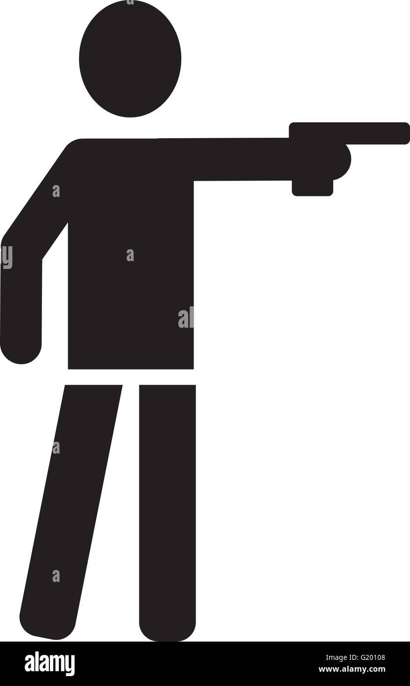 Shooting Icon Gun Stock Vector Image & Art - Alamy