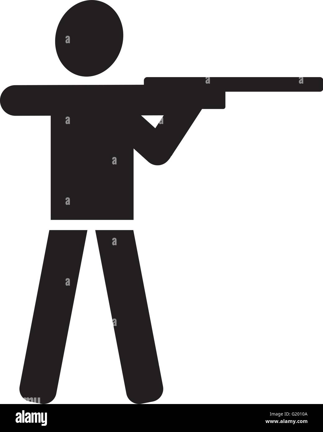 Pistole symbol Stock Vector Images - Alamy