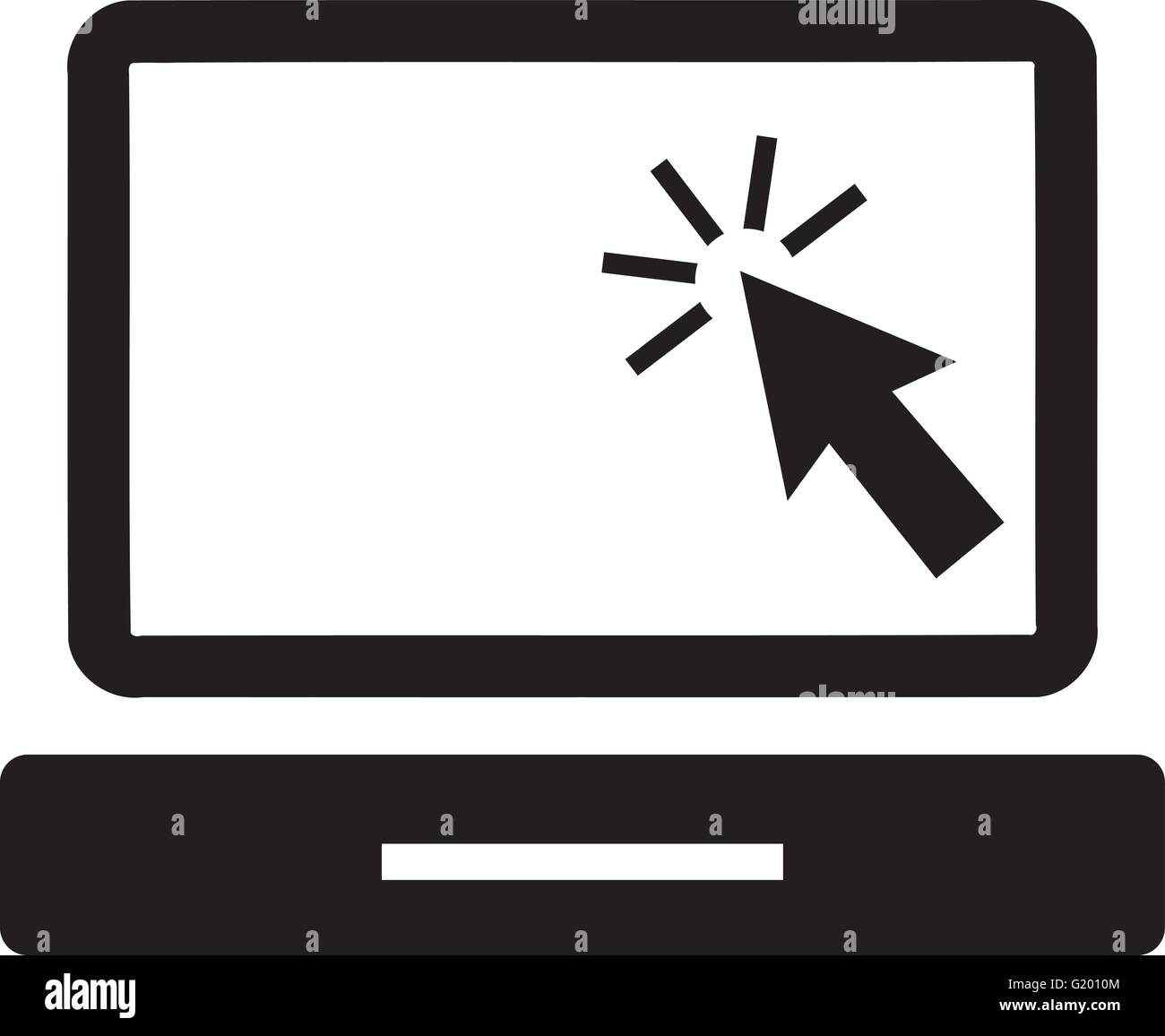 Click monitor Stock Vector Images - Alamy
