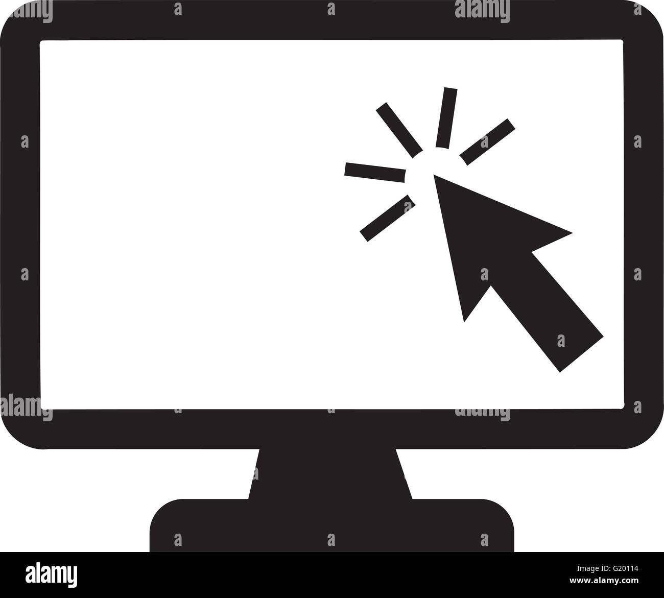 Monitor mouse Stock Vector Images - Alamy