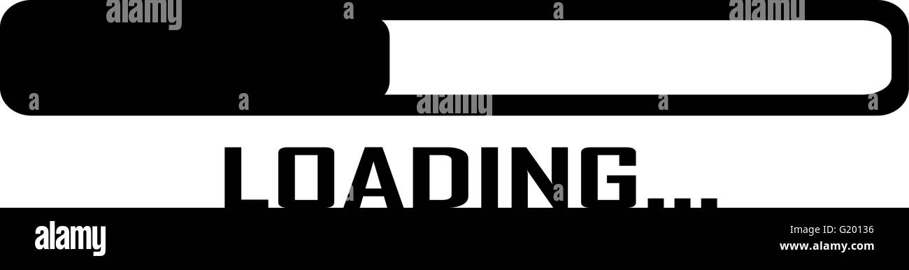 Loading bar retro Stock Vector Image & Art - Alamy