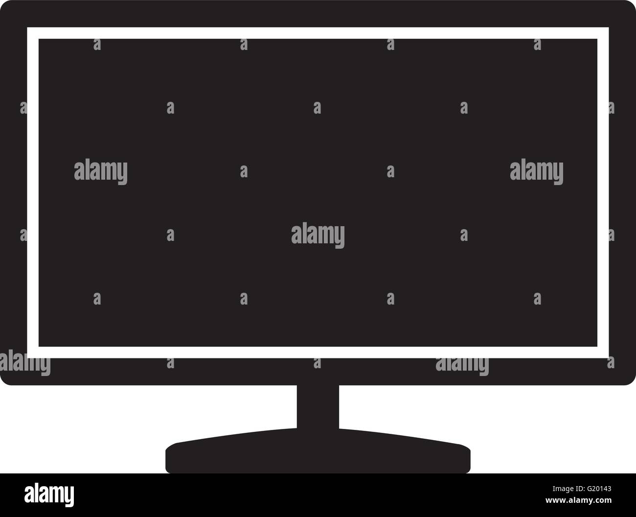 Monitor symbol Stock Vector Images - Alamy