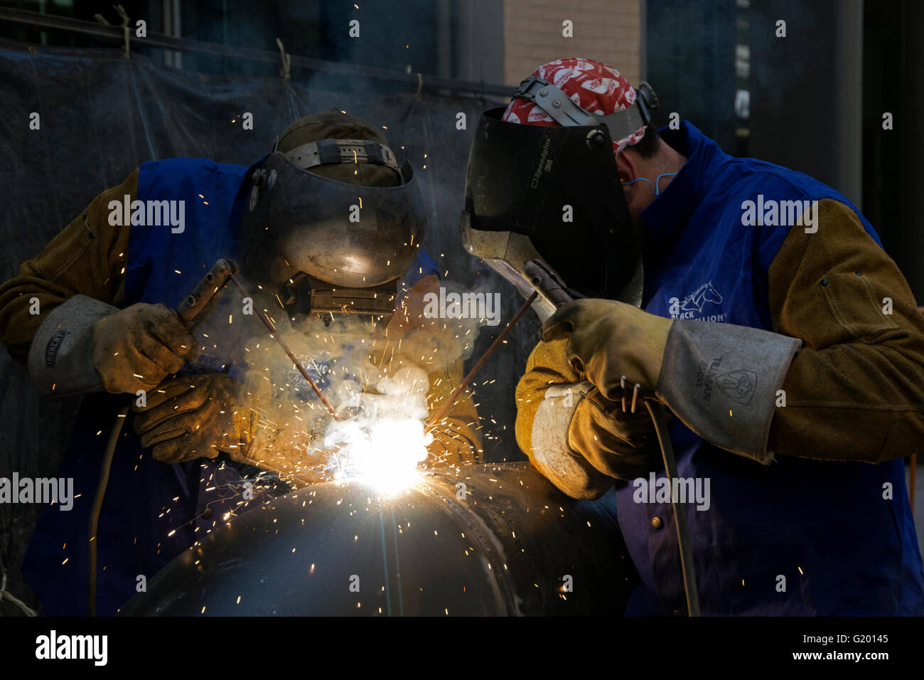 Dangerous job welder hi-res stock photography and images - Alamy
