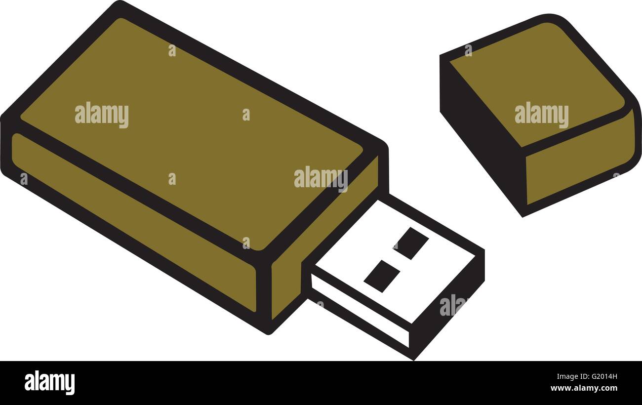 Usb backup device technology Stock Vector Images - Alamy