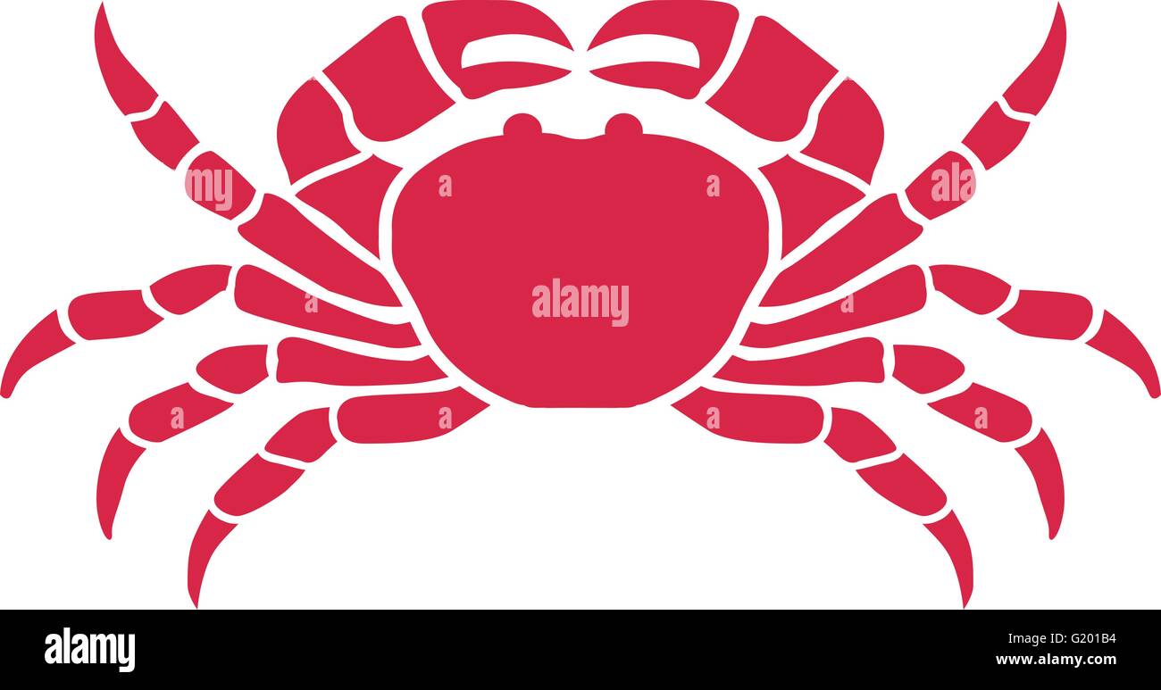 Red cancer crab Stock Vector Image & Art - Alamy