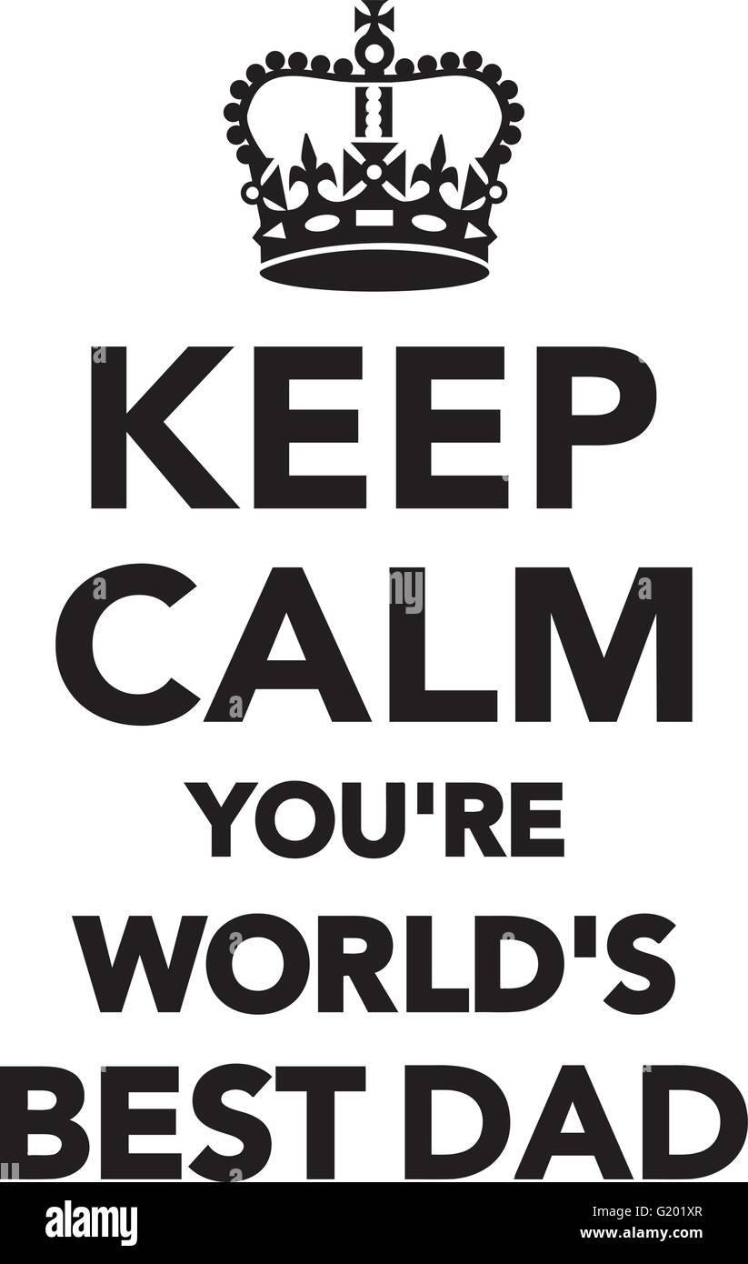 Calm dad Stock Vector Images - Alamy