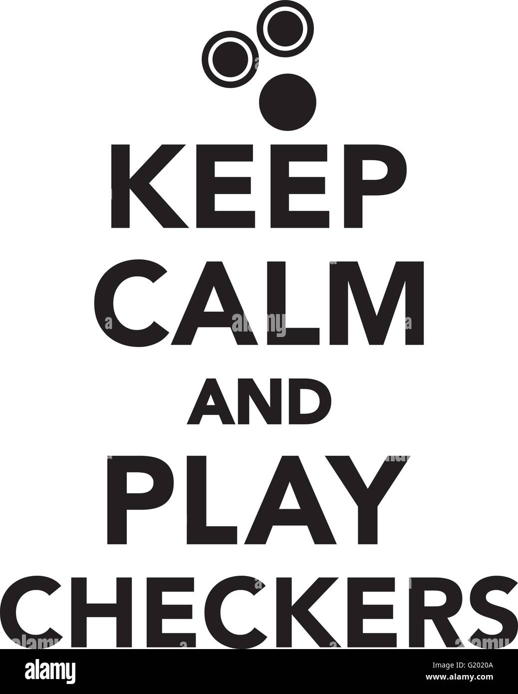 Keep calm and play checkers Stock Vector Image & Art - Alamy