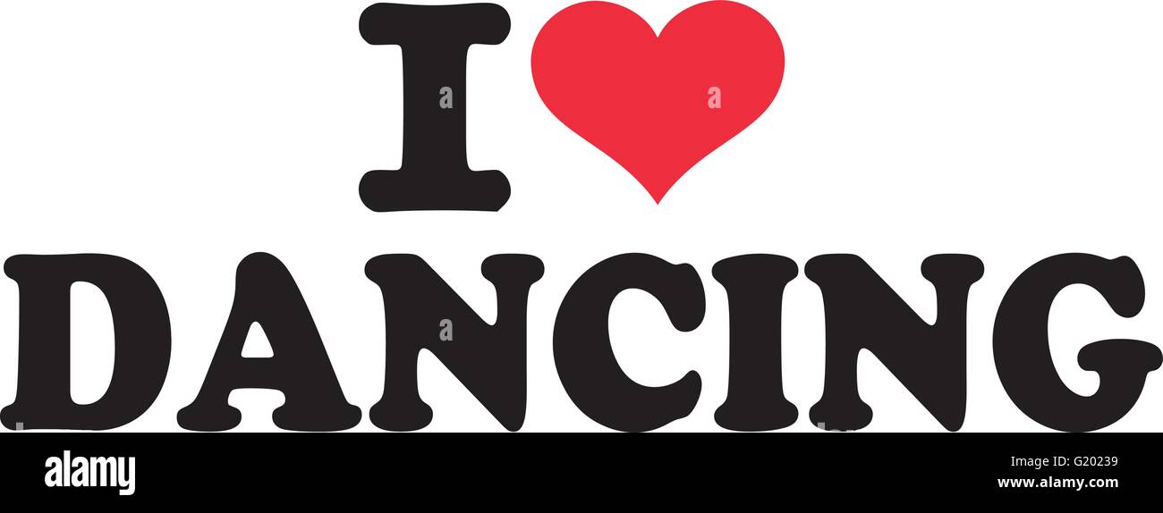 I love dancing Stock Vector Image & Art - Alamy