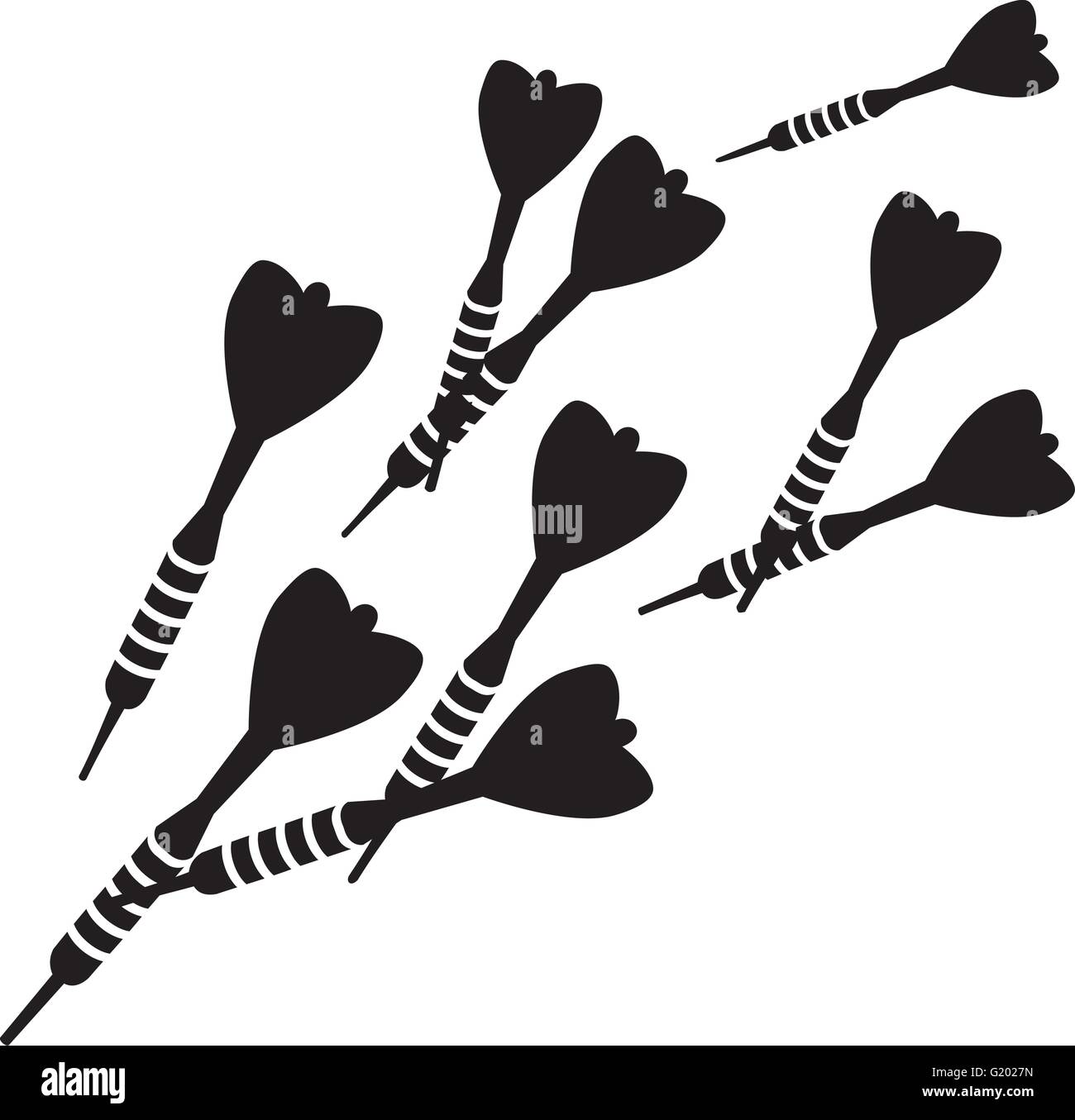 Darts Dart Arrows Flying Stock Vector Image & Art - Alamy