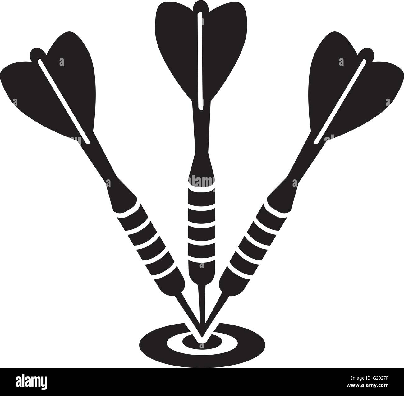 Darts in Goal Stock Vector Image & Art - Alamy