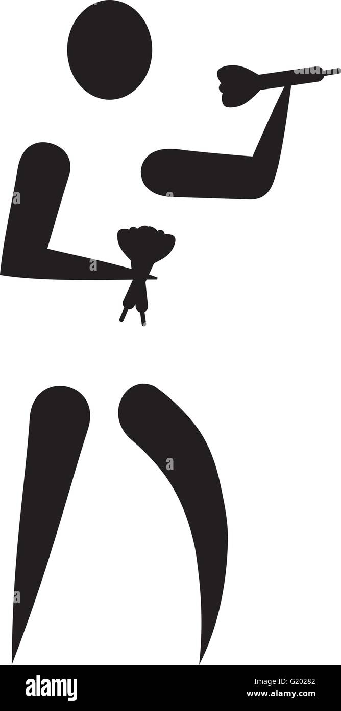 Darts player Stock Vector Images - Alamy